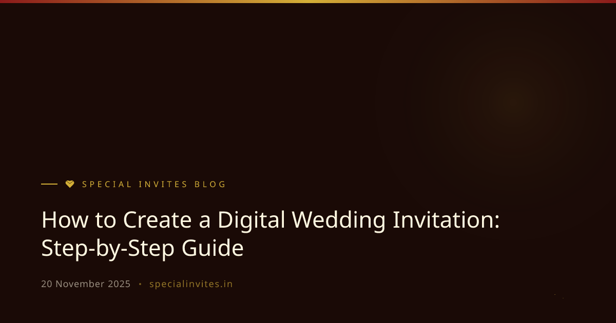 How to Create a Digital Wedding Invitation: Step-by-Step Guide ...